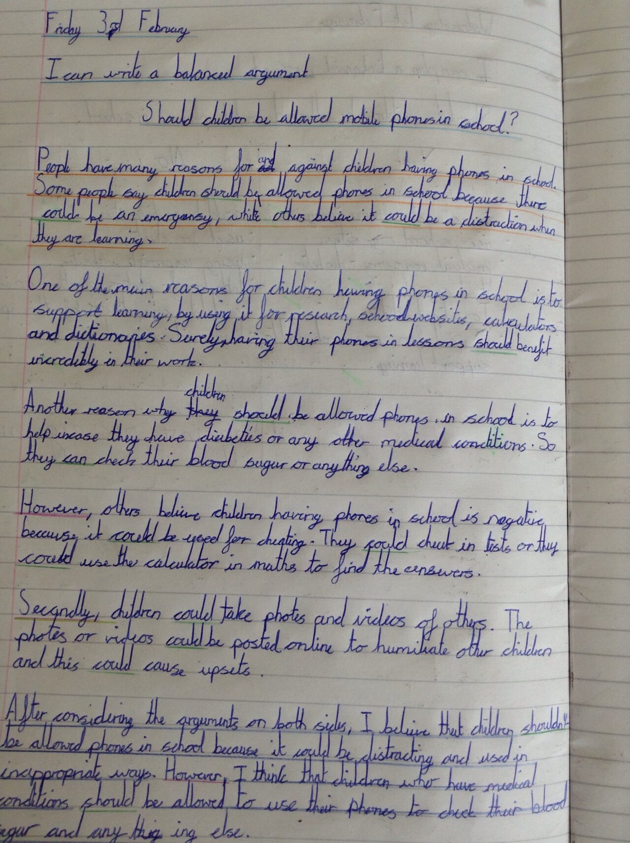Handwriting and Presentation