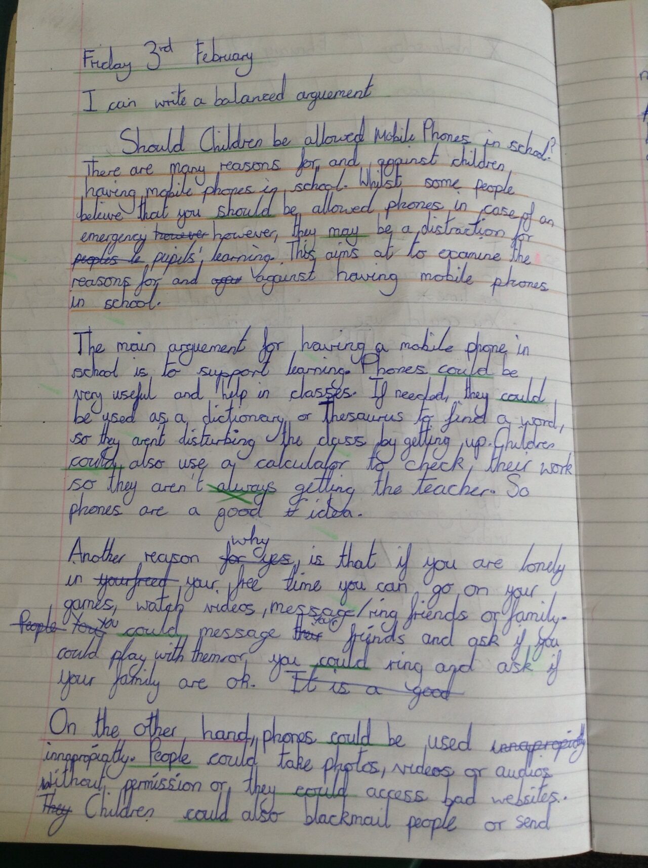 Handwriting and Presentation