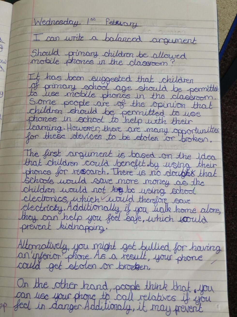 Handwriting and Presentation